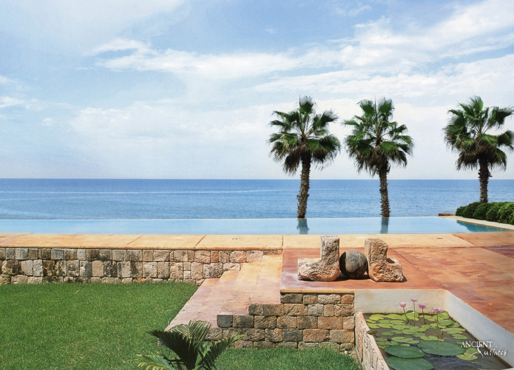 Elegance at the Edge: Limestone Pool Coping for Luxury Villas by ...