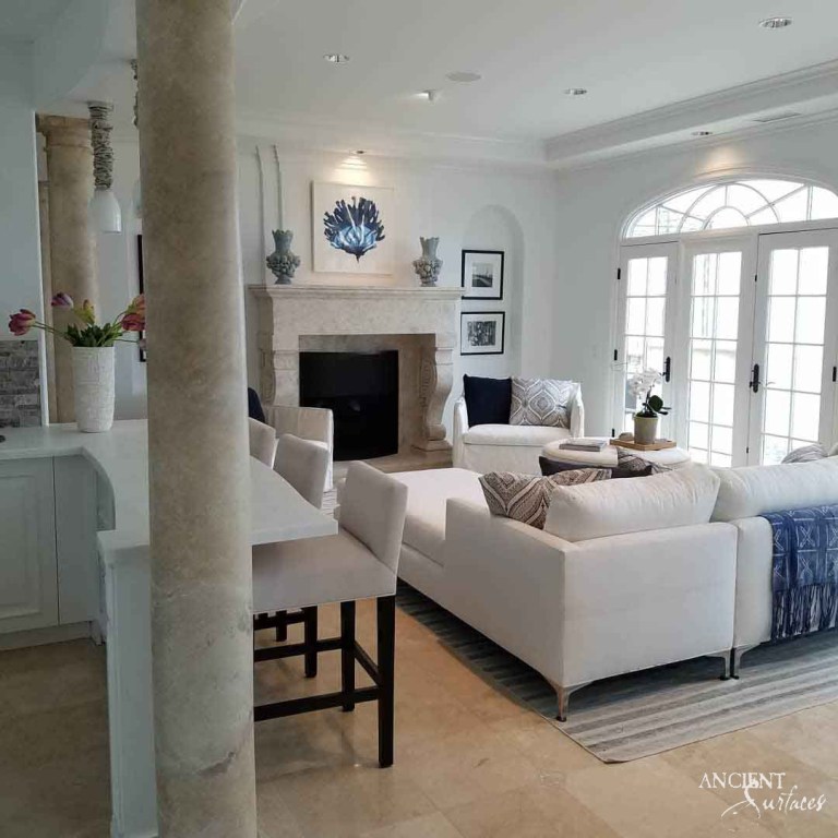 Echoes of Elegance: Antique Columns Curated by Ancient Surfaces
