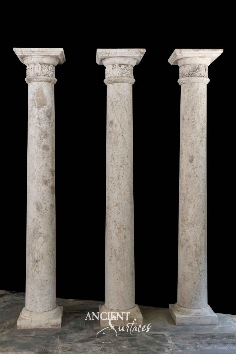Majestic Limestone Columns: A Timeless Elegance by Ancient Surfaces