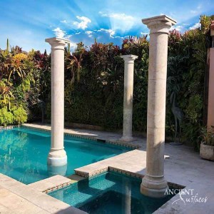 Majestic Limestone Columns: A Timeless Elegance by Ancient Surfaces
