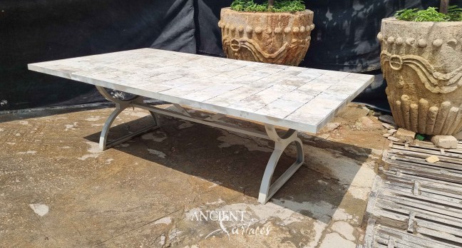 Timeless Craftsmanship: Exquisite Antique Limestone Tables by Ancient ...