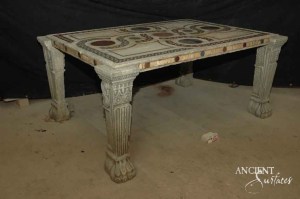 Timeless Craftsmanship: Exquisite Antique Limestone Tables by Ancient ...