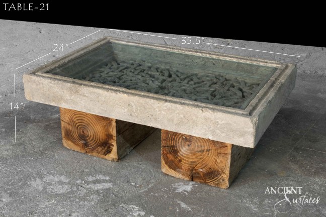 Timeless Craftsmanship: Exquisite Antique Limestone Tables by Ancient ...