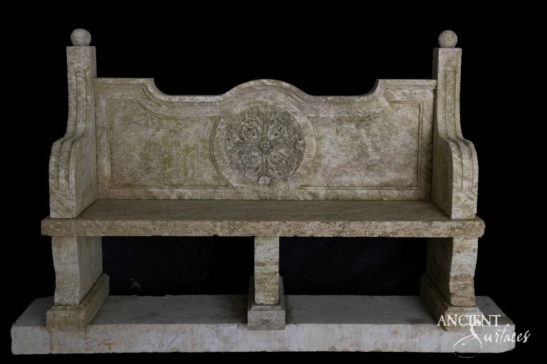 The Timeless Elegance and Utility of Reclaimed Limestone Benches