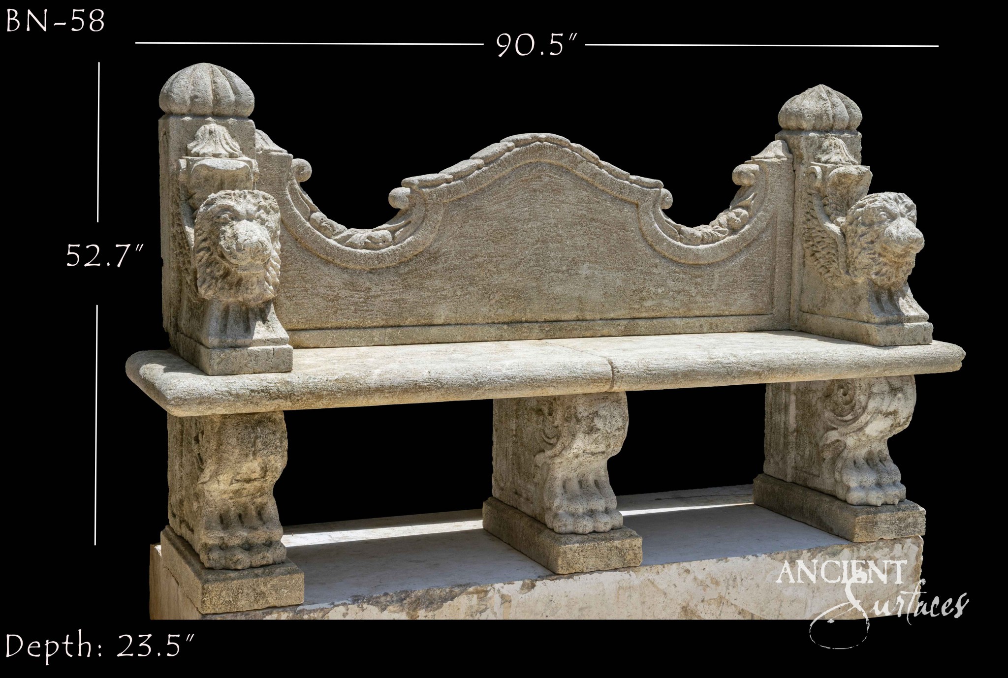 The Timeless Elegance and Utility of Reclaimed Limestone Benches